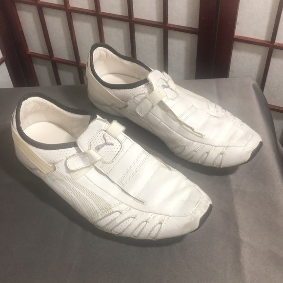 Puma | Shoes | Pumamens White Leather Slipon Shoes Size 9 | Poshmark